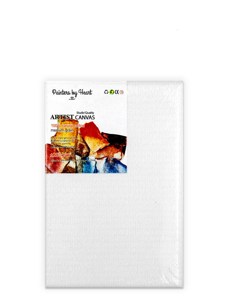 Triple-Primed Cotton Canvas – 4x6” Ready-to-Paint Surface for Acrylic ...