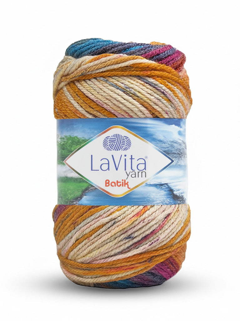 La Vita Batik Yarn – Medium Weight 100% Acrylic 100g | Made in Turkey ...