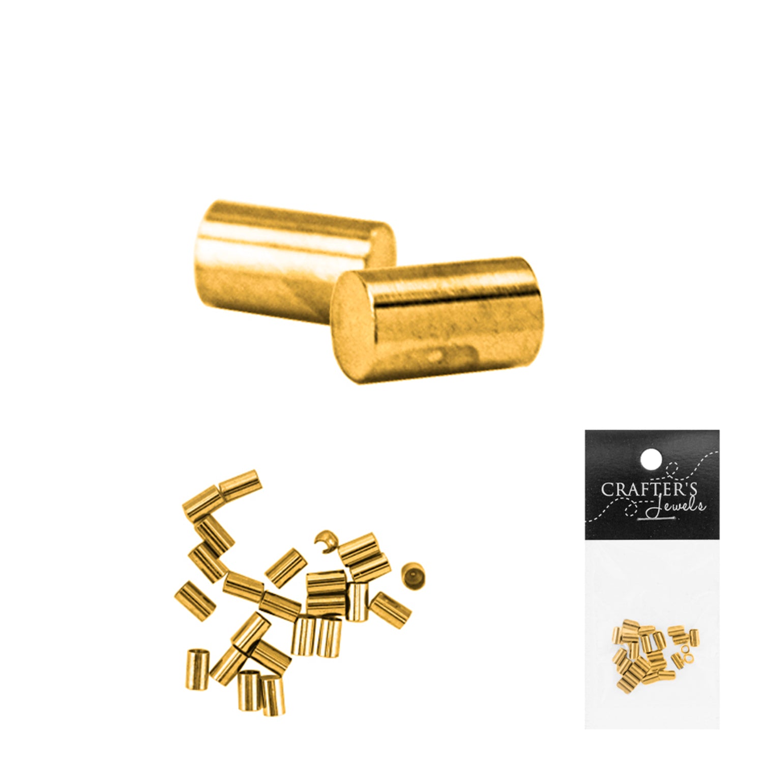 Brass Cord Ends for Jewelry, 2x1mm – Fararti