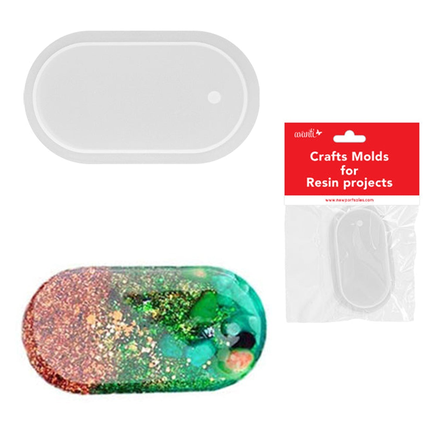 Avanti, Silicone Mold Craft, Oval Figure – Fararti