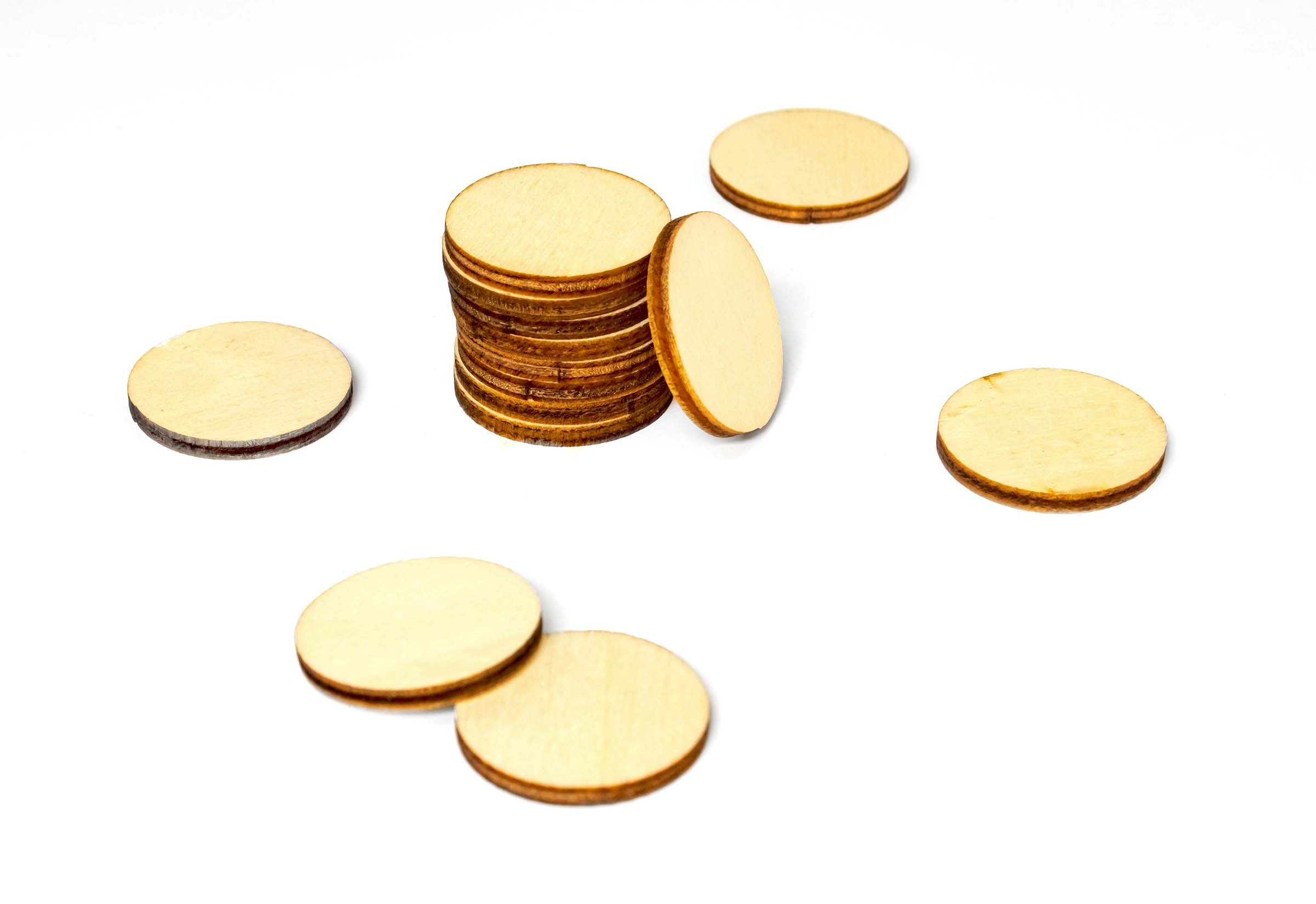 Unfinished Wood Slices Round, Disc Circle Wood Pieces Wooden Cutouts f ...