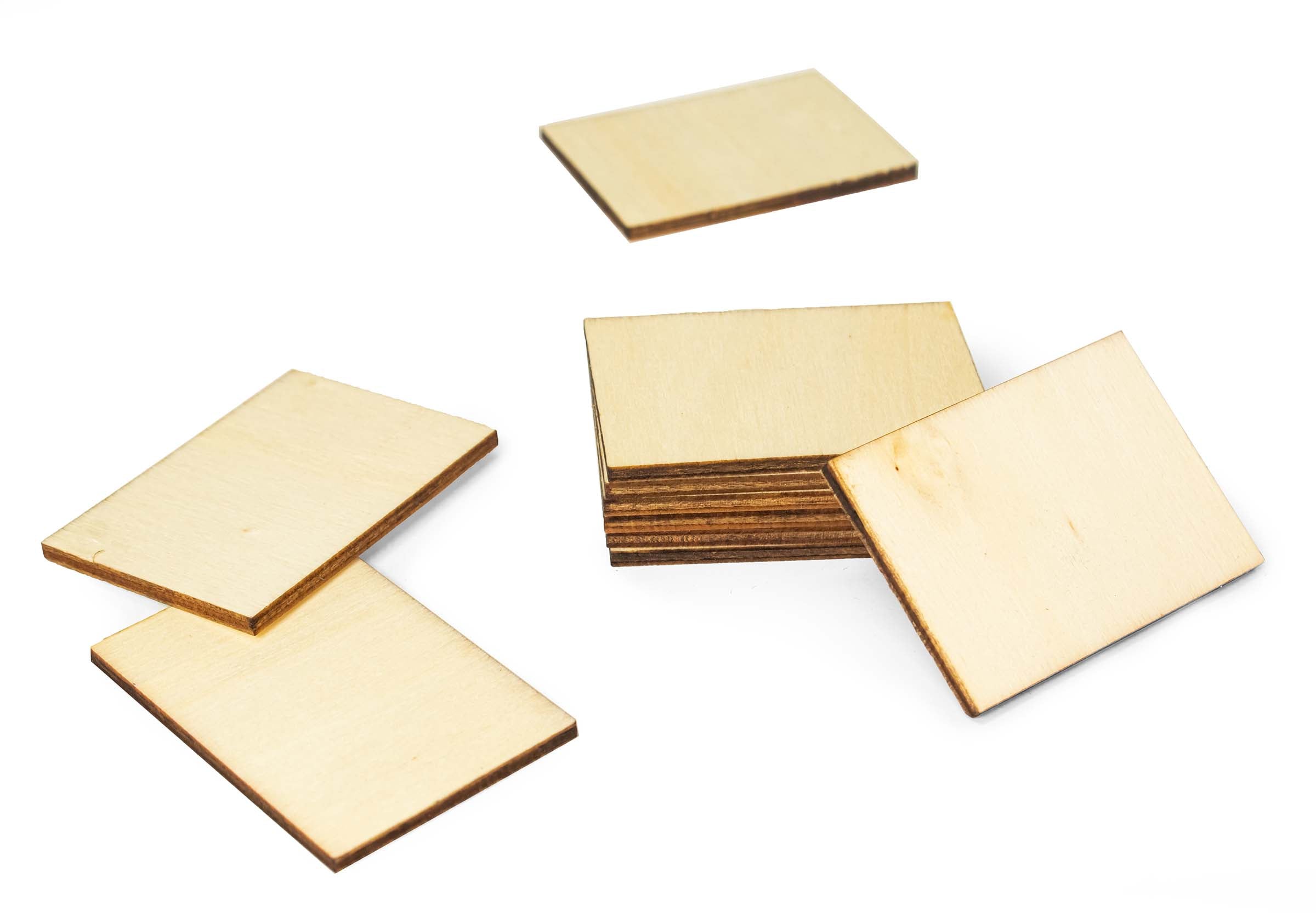 Unfinished Wood Slices Square, Wooden Cutouts for Craft and Decoration ...