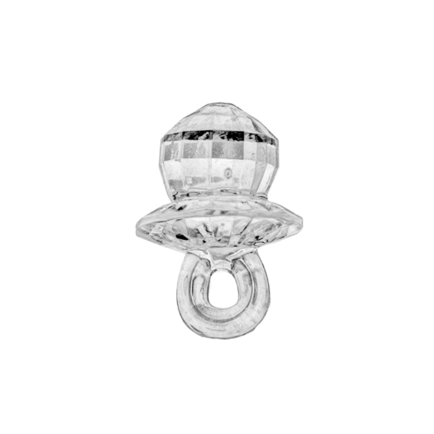 Clear Acrylic Stone, Rocks, Crystals or Gems, Pacifier Style, 3 cm for ...