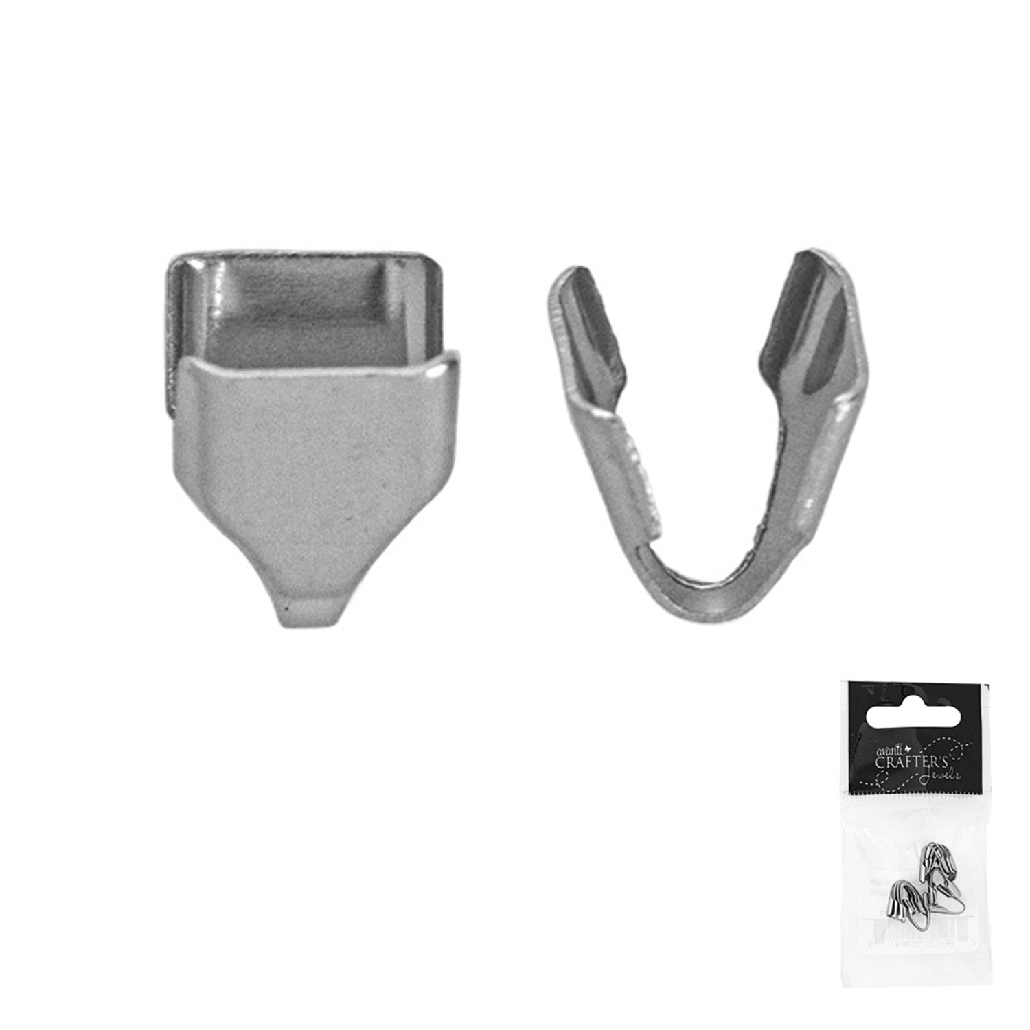 Stainless Steel Folding Crimp, Cord End, 12 Pieces, 12-Pack – Fararti