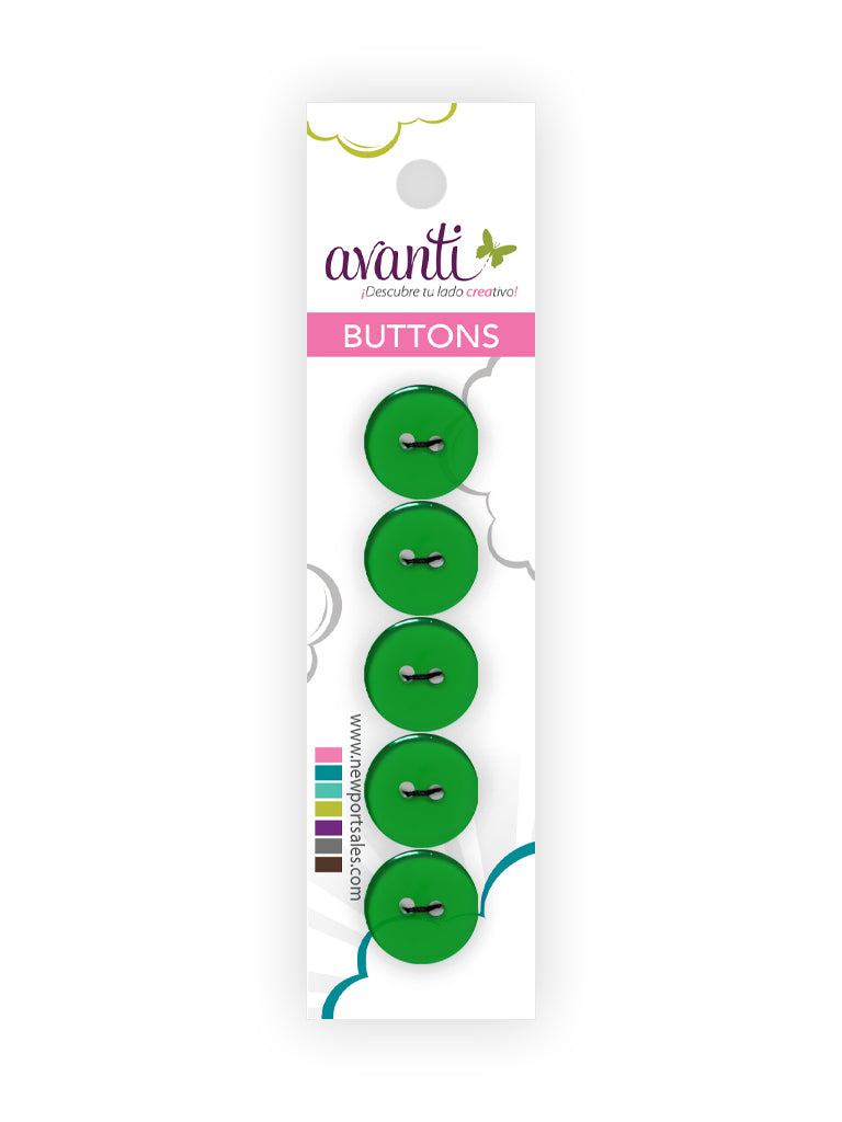 Sewing Buttons – 22L (14mm / 9/16 inches) with 2 Holes – Perfect for S ...