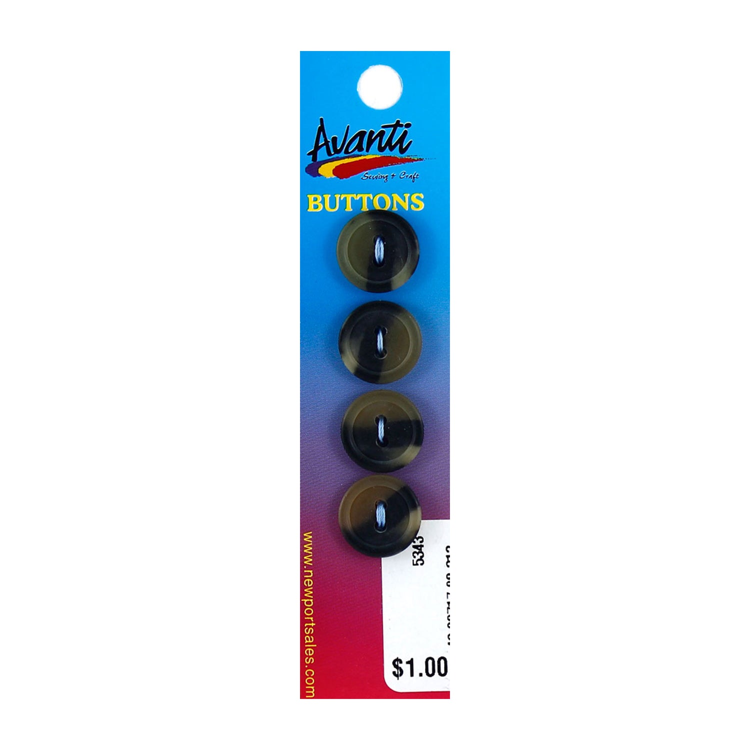 Sewing Buttons – 24L (15mm / 0.6 inches) with 2 Holes – Perfect for Sh ...