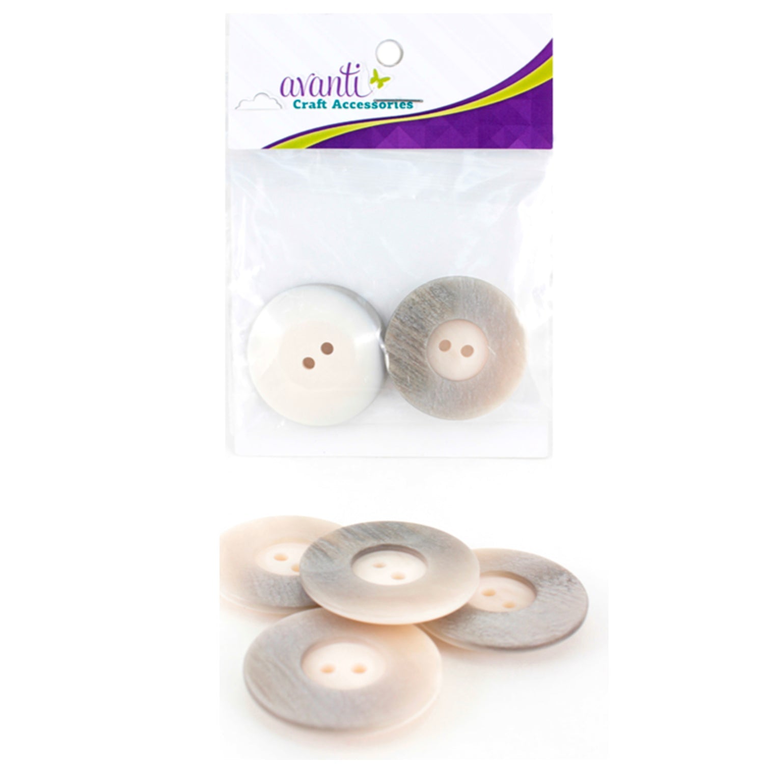 Sewing Buttons – 55L (35mm / 1.38 inches) with 2 Holes – Perfect for S ...