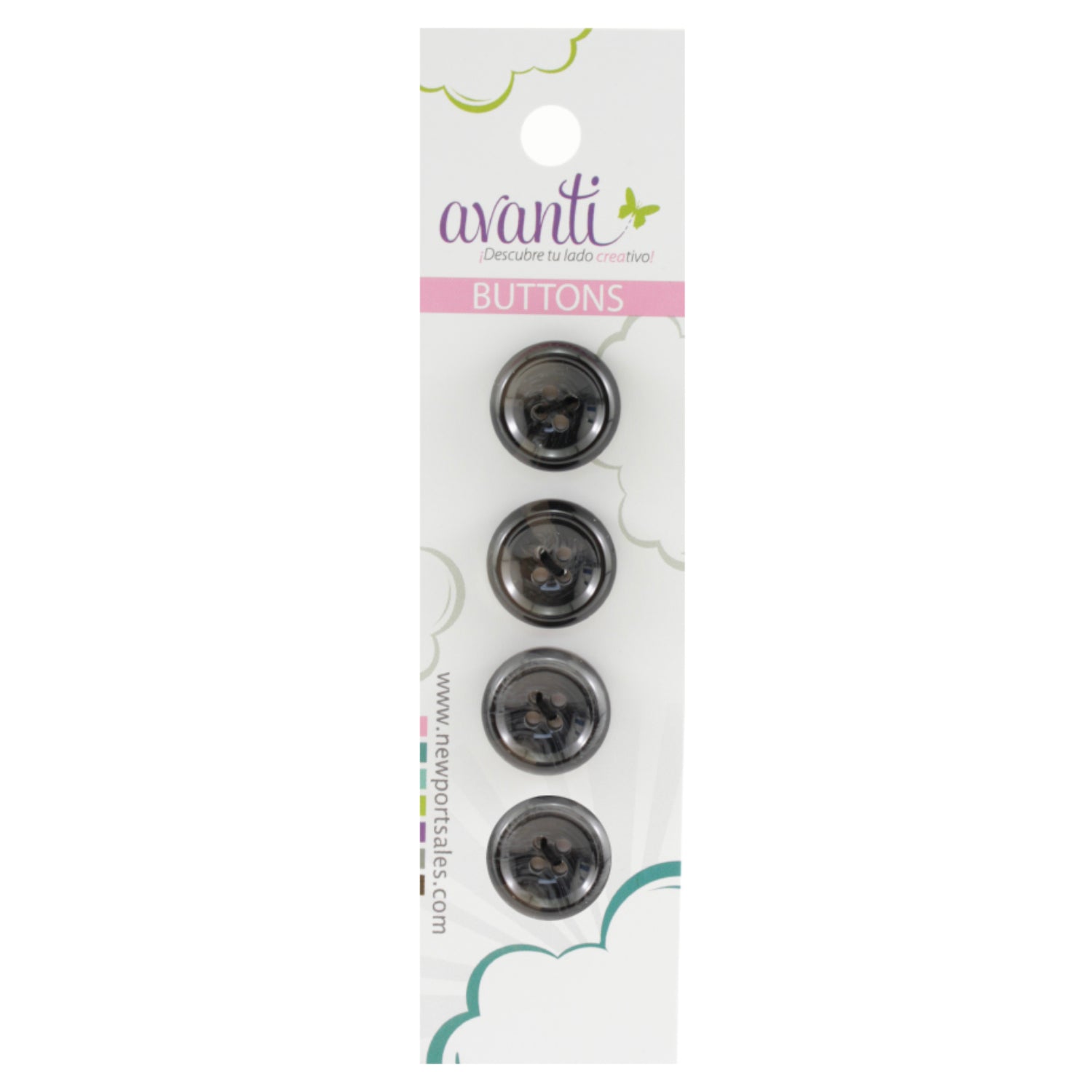 Sewing Buttons – 24L (15mm / 0.6 inches) with 4 Holes – Perfect for Sh ...