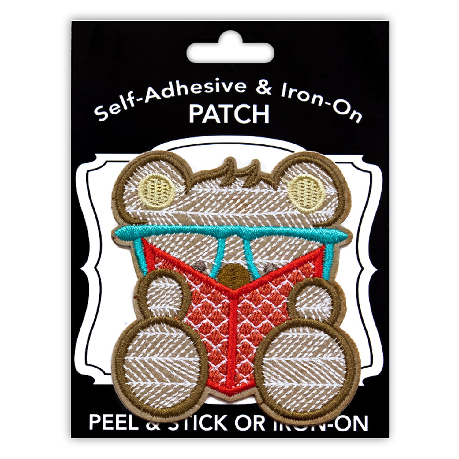 Teddy Bear Style Peel & Stick, Embroidered Patch, Sew On Iron On Patch ...