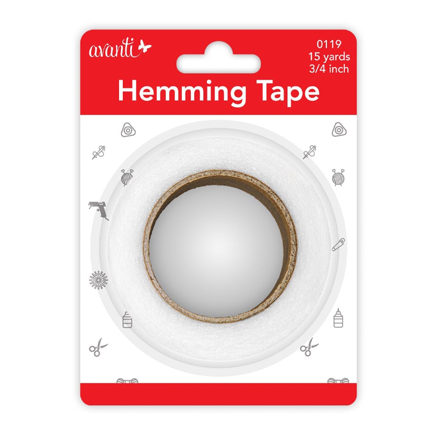 Avanti Hemming Tape – 6 yds (¾″ Width) – Made in China – Retail – Fararti