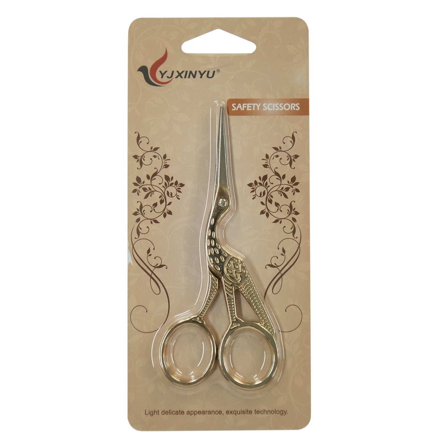 YJXINYU Heron Style Scissors, Safety Scissors, 4.5 inches, 1 Piece, 12 ...